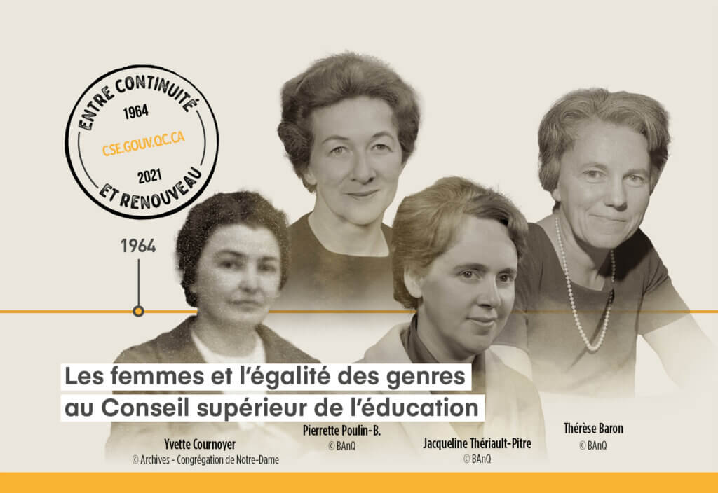 Les femmes et l’égalité des genres au Conseil supérieur de l’éducation ...
