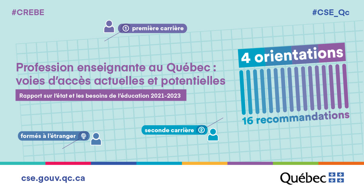 Profession enseignante au Québec : voies d’accès actuelles et ...